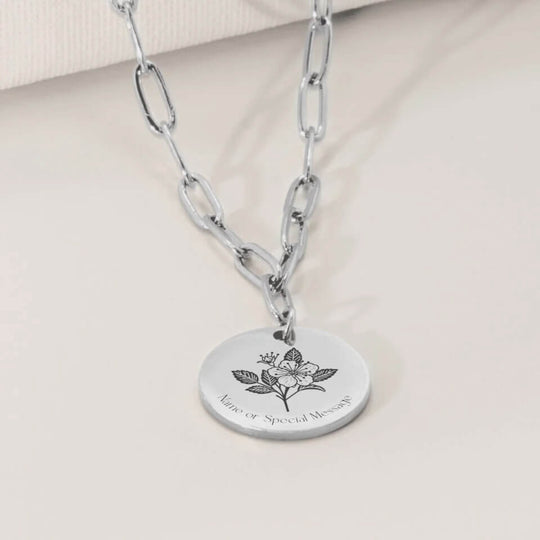 Custom Birth Flower Necklace – Designed With Meaning